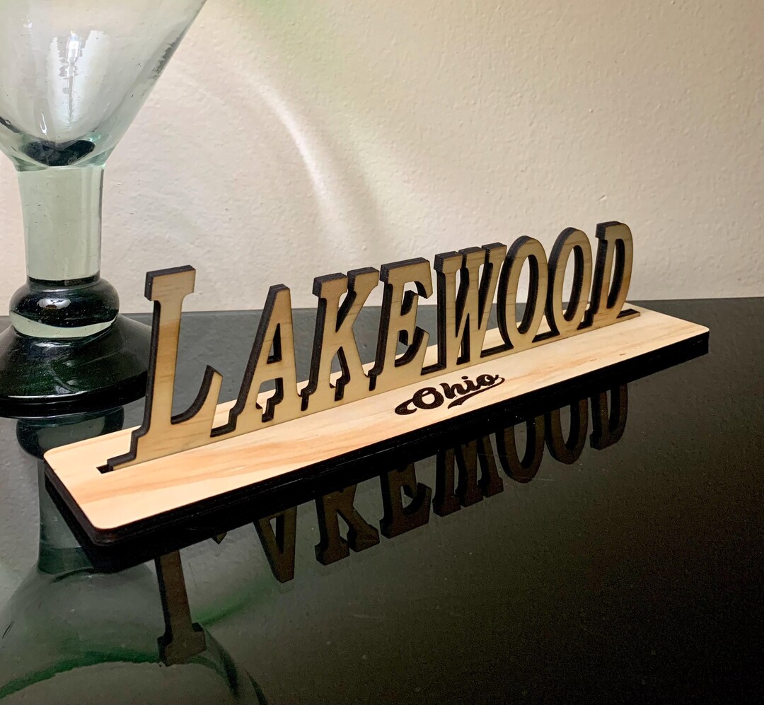 Lakewood, Ohio Wood Sign: Historic City Home Decor - Etsy