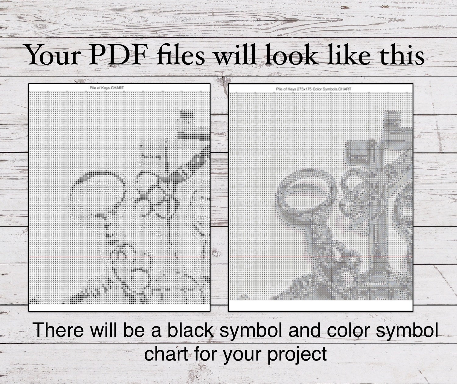 Pile of Skeleton Keys Cross Stitch Pattern - Old Keys Cross Stitch ...