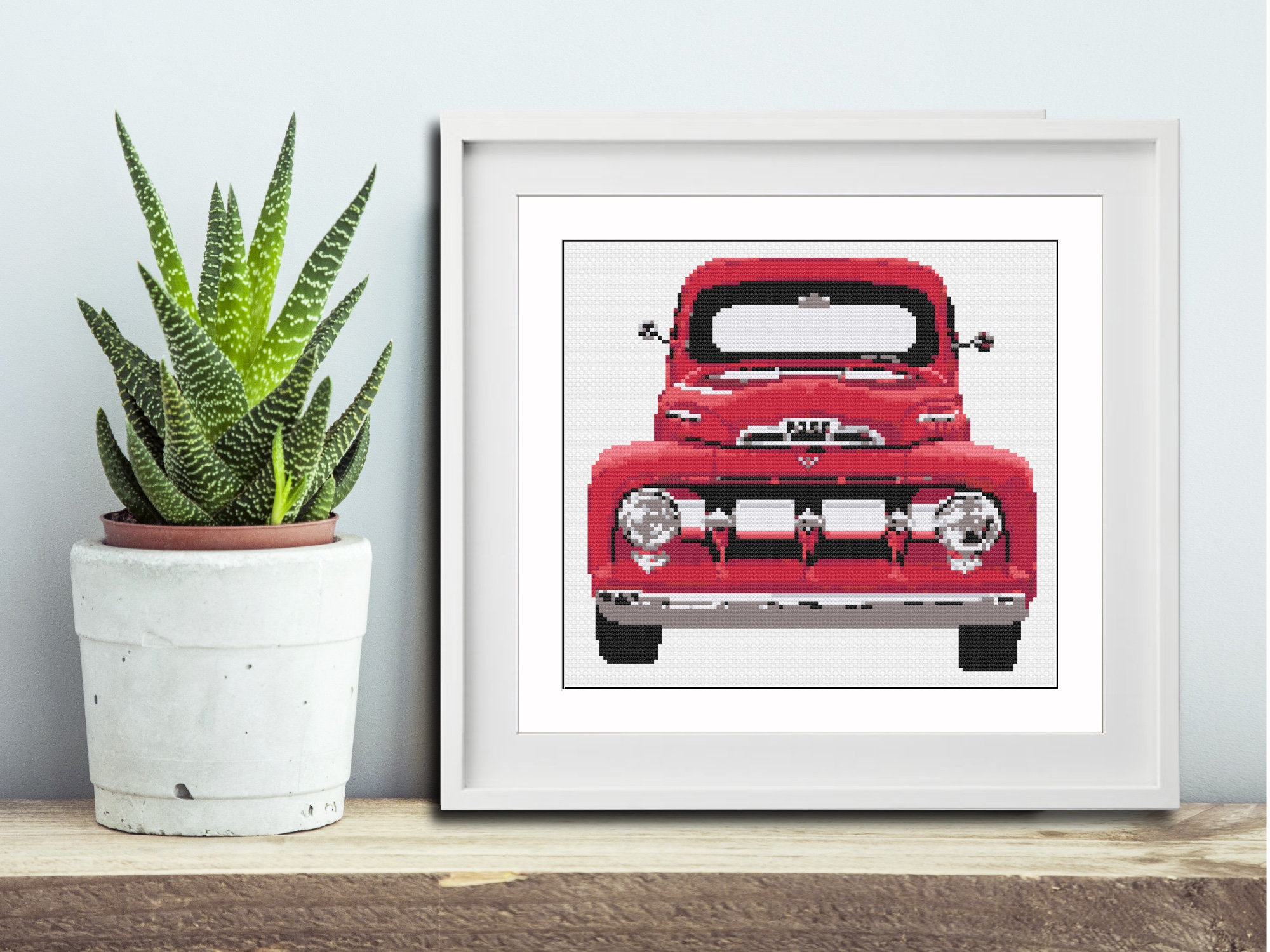 Classic Red Truck Cross Stitch Pattern - Pattern Only - Etsy