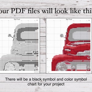 Classic Red Truck Cross Stitch Pattern - Pattern Only - Etsy