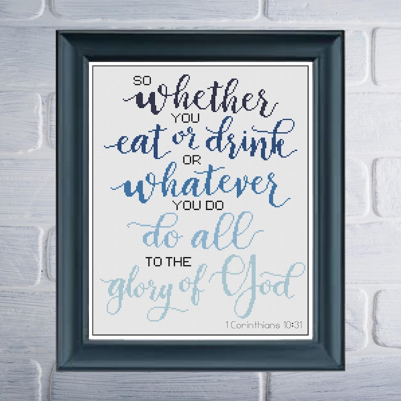 1 Corinthians 10 31 - Etsy