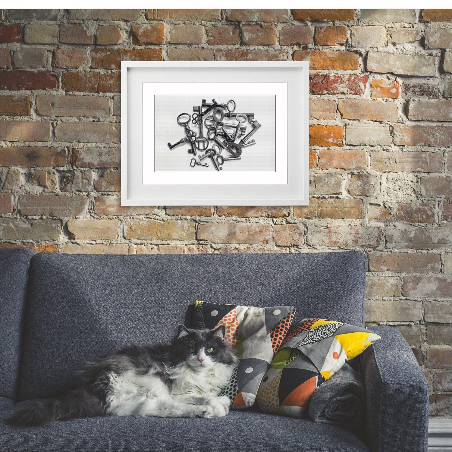 Pile of Skeleton Keys Cross Stitch Pattern - Old Keys Cross Stitch ...