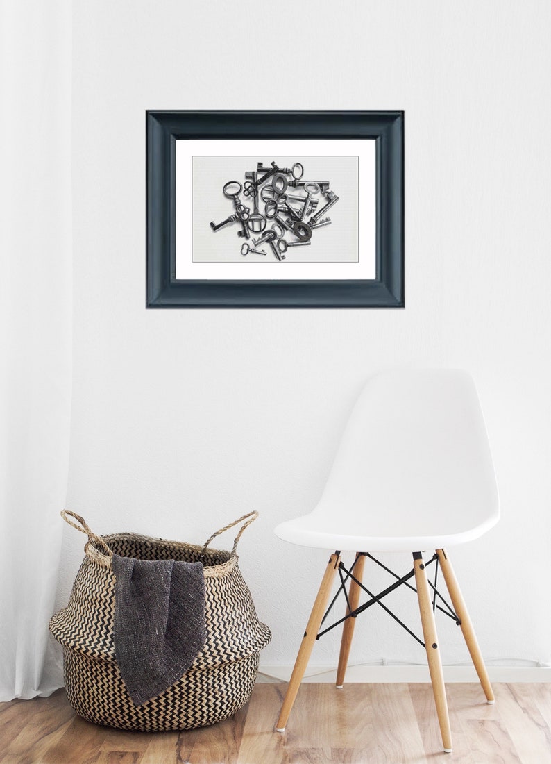 Pile of Skeleton Keys Cross Stitch Pattern - Old Keys Cross Stitch ...