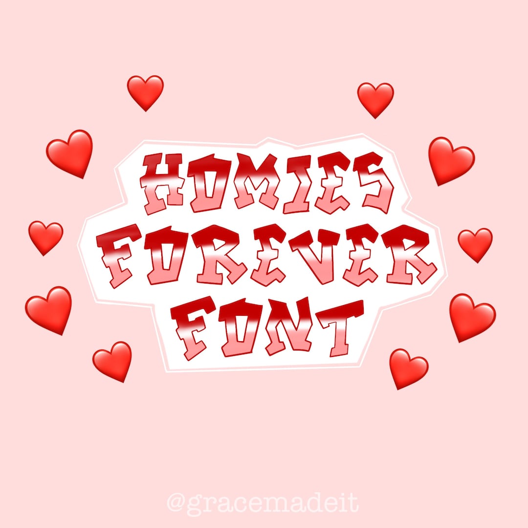 HOMIES PROCREATE FONT (download) - Etsy