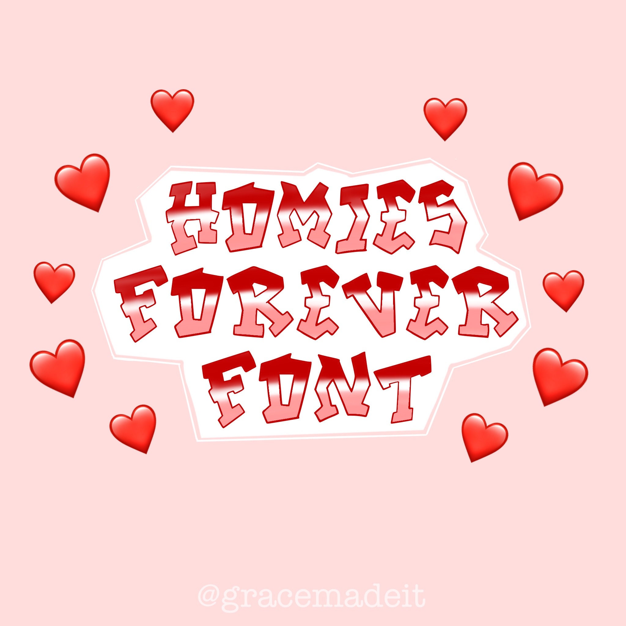 HOMIES PROCREATE FONT (download) - Etsy