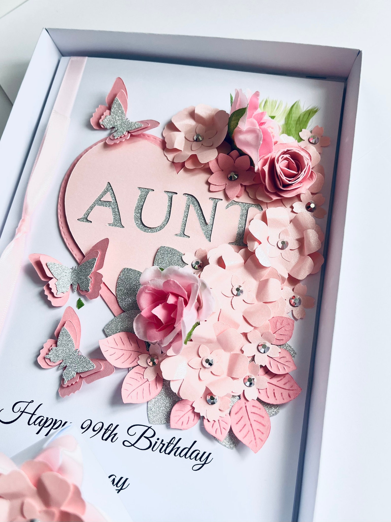 Handmade Birthday Card for Aunt 30th 40th 50th 60th 70th 80th - Etsy