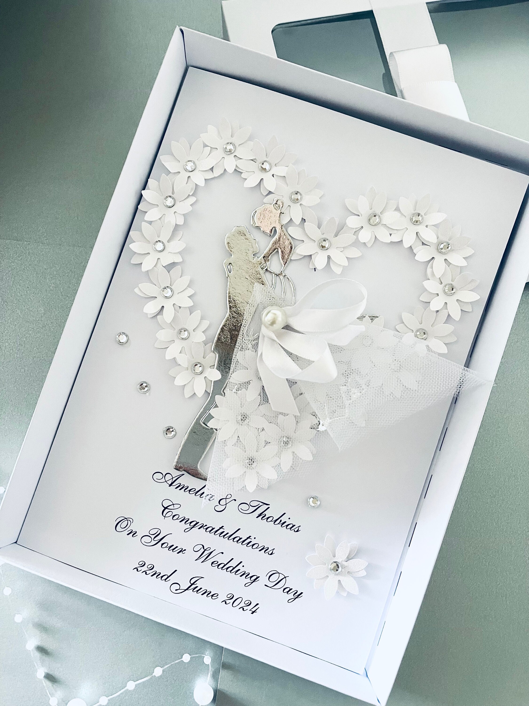 Personalised Wedding Card Handmade Luxury 3d Wedding Gift Box - Etsy UK