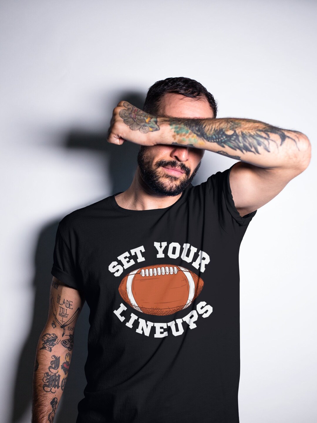 Funny Football Shirt Set Your Lineups Fantasy Football Game - Etsy