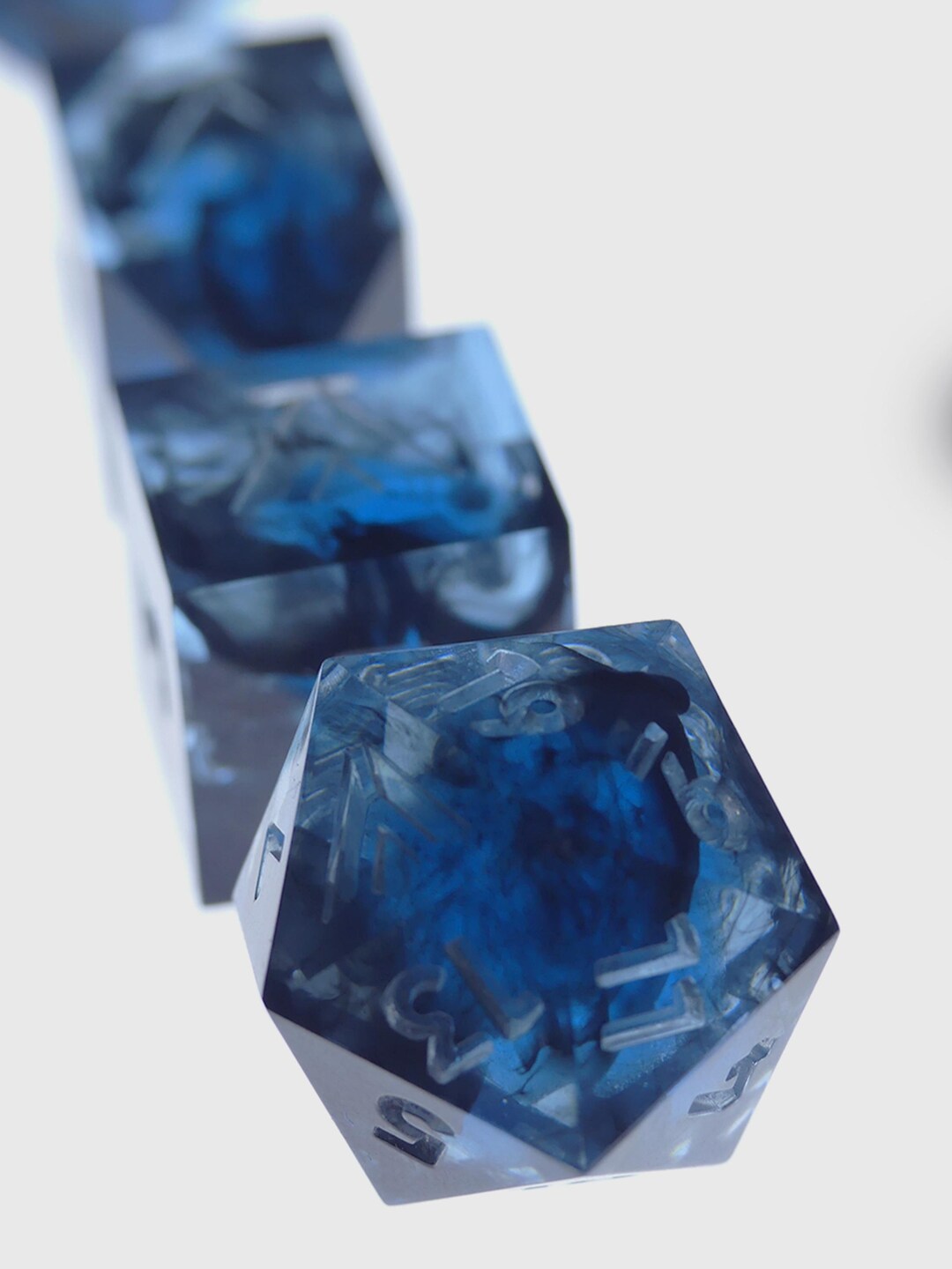 RPG Dice Set - Glow in the Dark - the Rift Inkless - Etsy