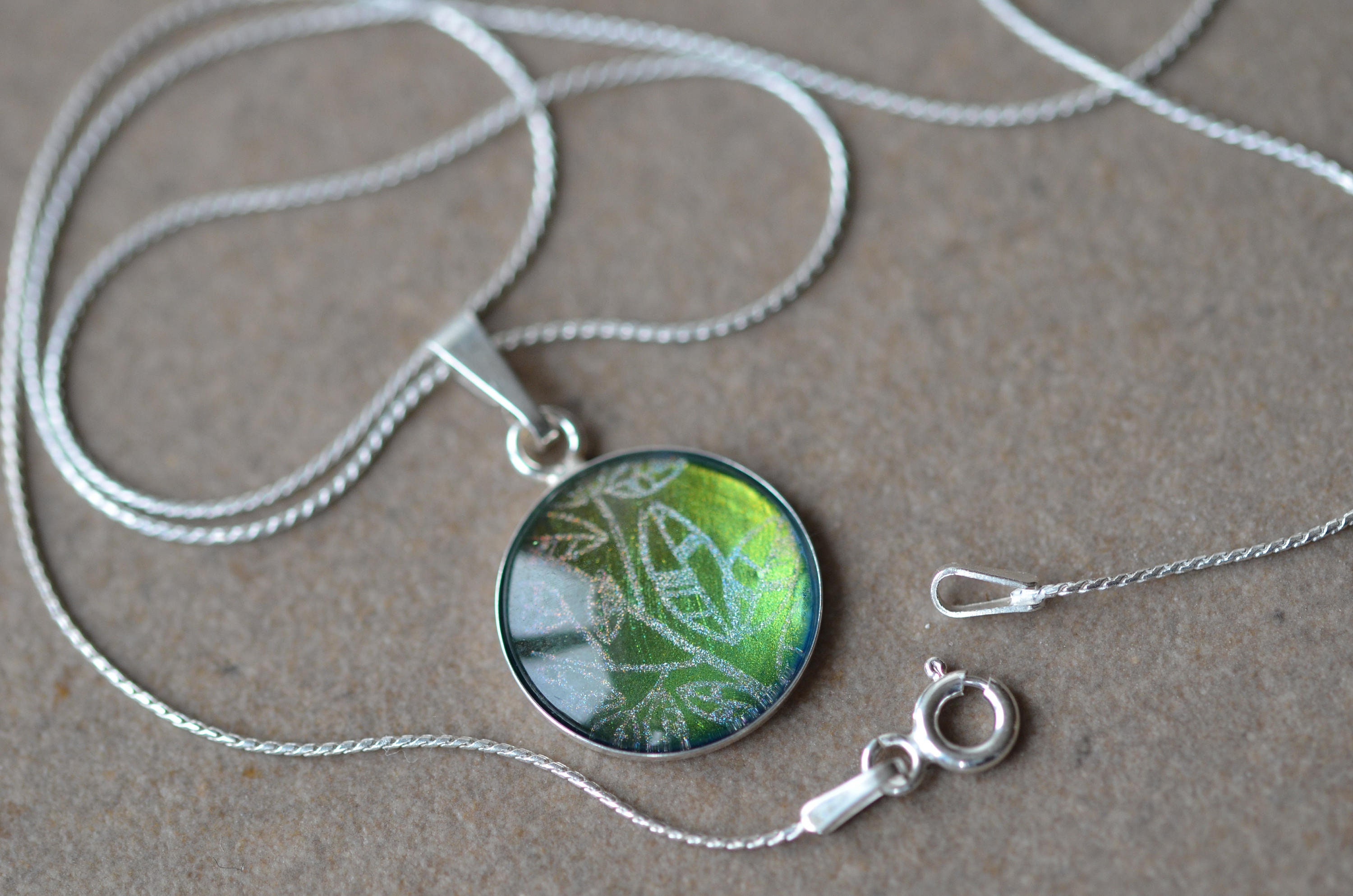 Sterling Silver Tree Branch Necklace Sterling Silver Pendant With Chain ...
