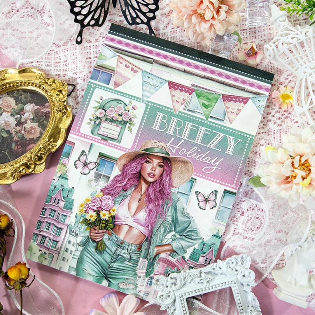 A5 Journaling Sticker Book [ Breezy Holiday ] Creative Stickers for ...