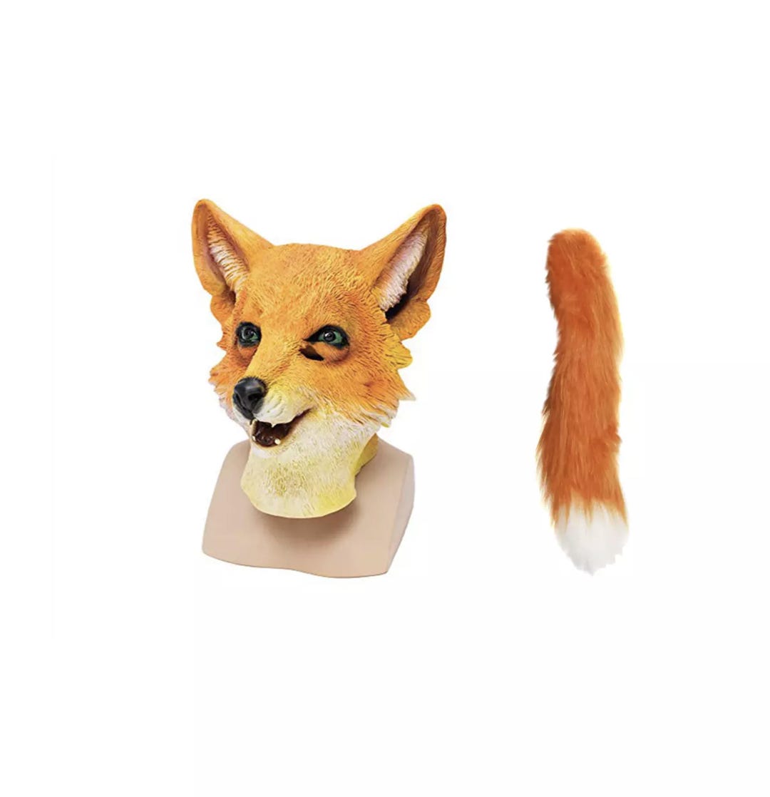 Fantastic Mr Fox Mask & Tail Fancy Dress Costume - Etsy