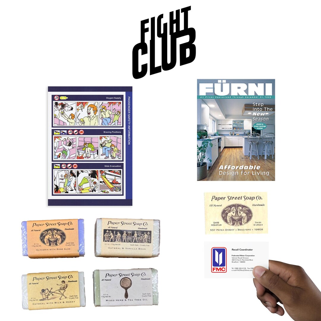 Fight Club Replica Movie Props Collection - Etsy