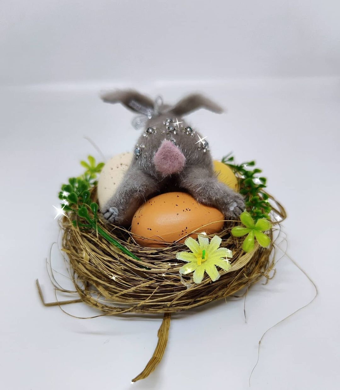 Rabbit Brooch Realistic Replica of Pet, Rabbit Figurine, Rabbit Pin ...