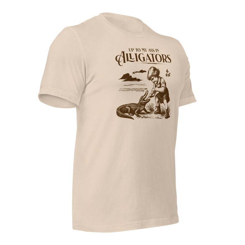 Vintage Alligator Encounter T-shirt: up to My Ass in Alligators - Etsy