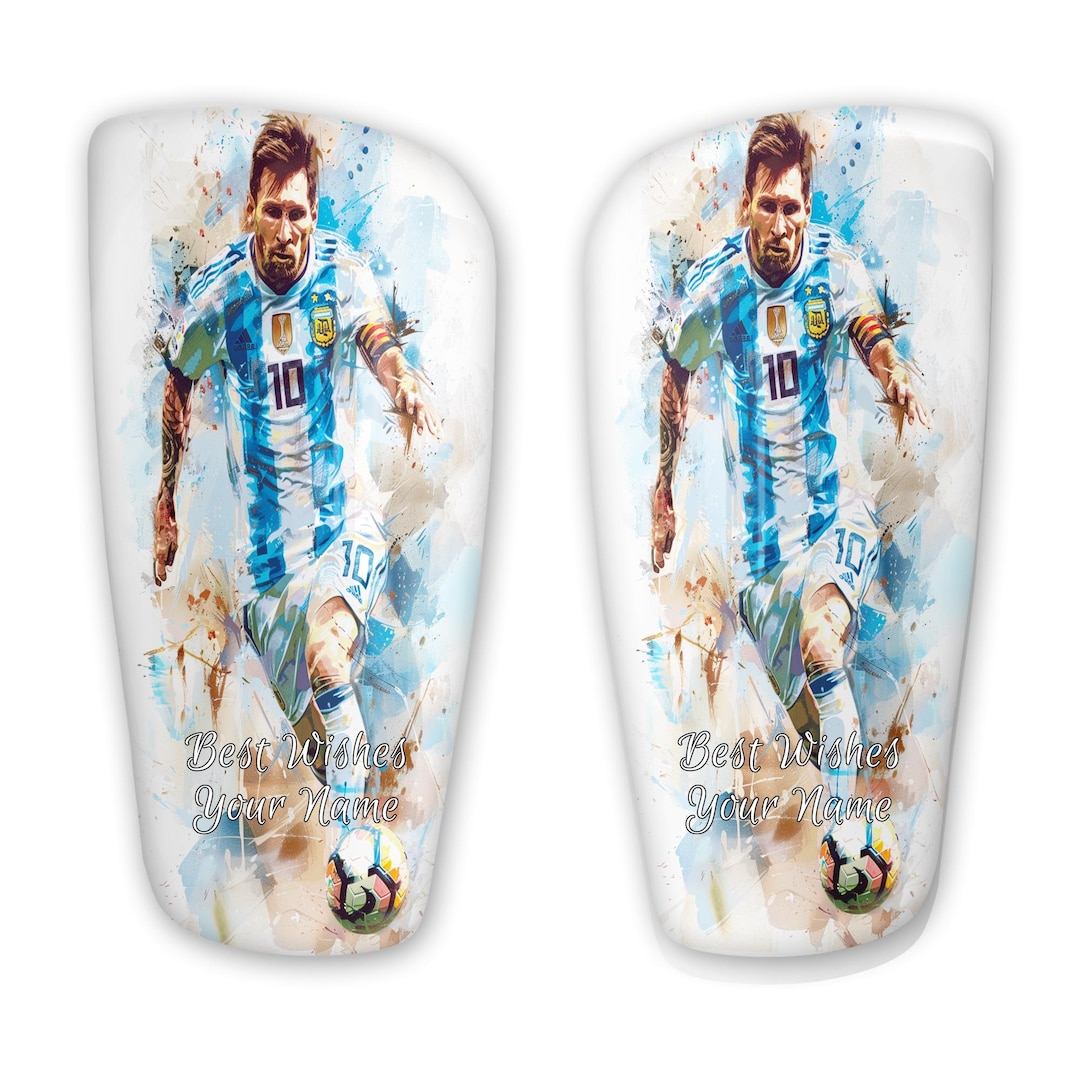 Lionel Messi Featured Shin Pads Customised With Your Name, Personalised ...