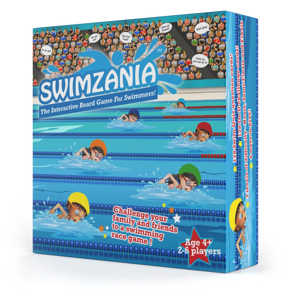 Swimzania Board Game – Interactive Swimming Race Game for Kids Ages 4 ...