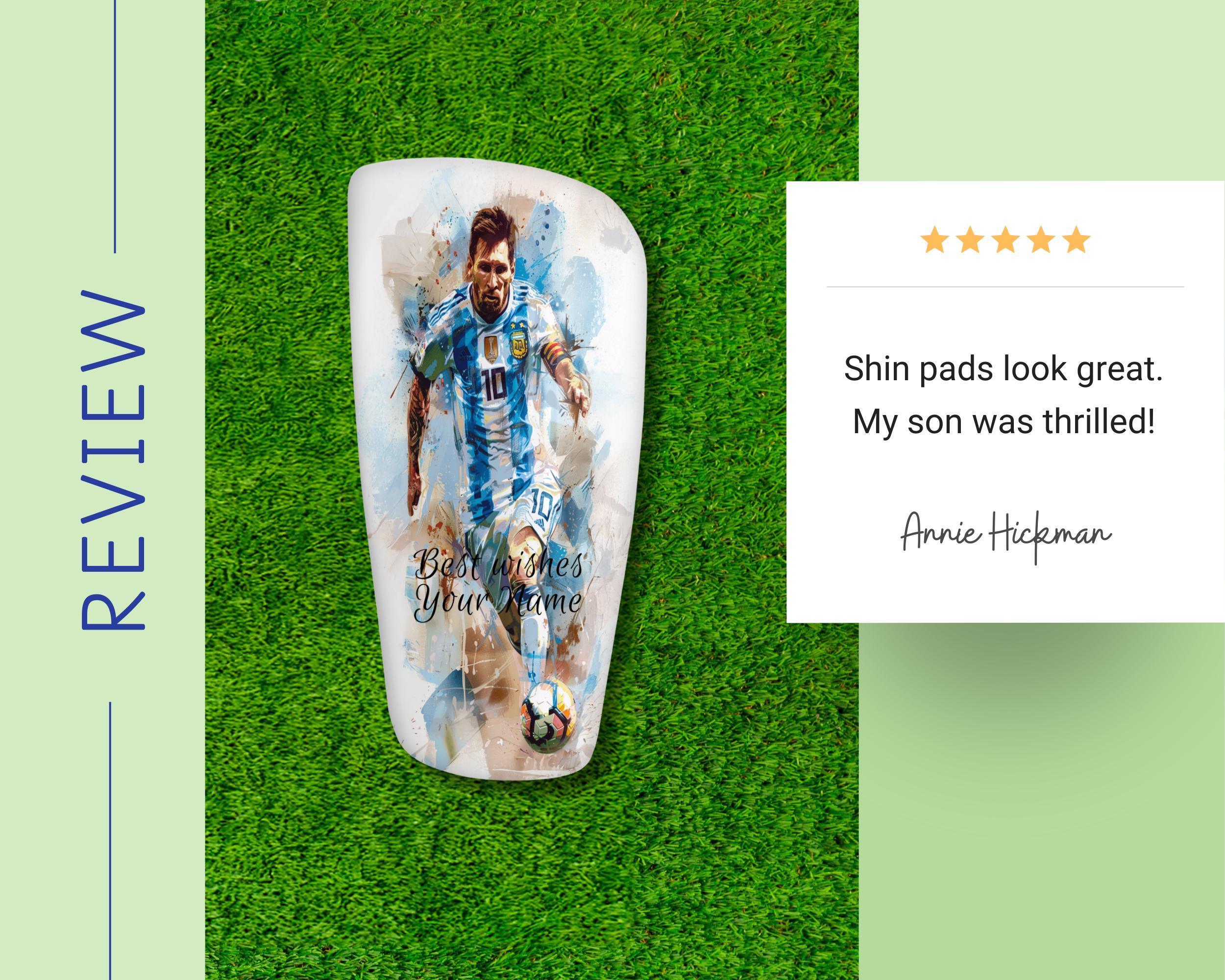 Lionel Messi Featured Shin Pads Customised With Your Name, Personalised ...