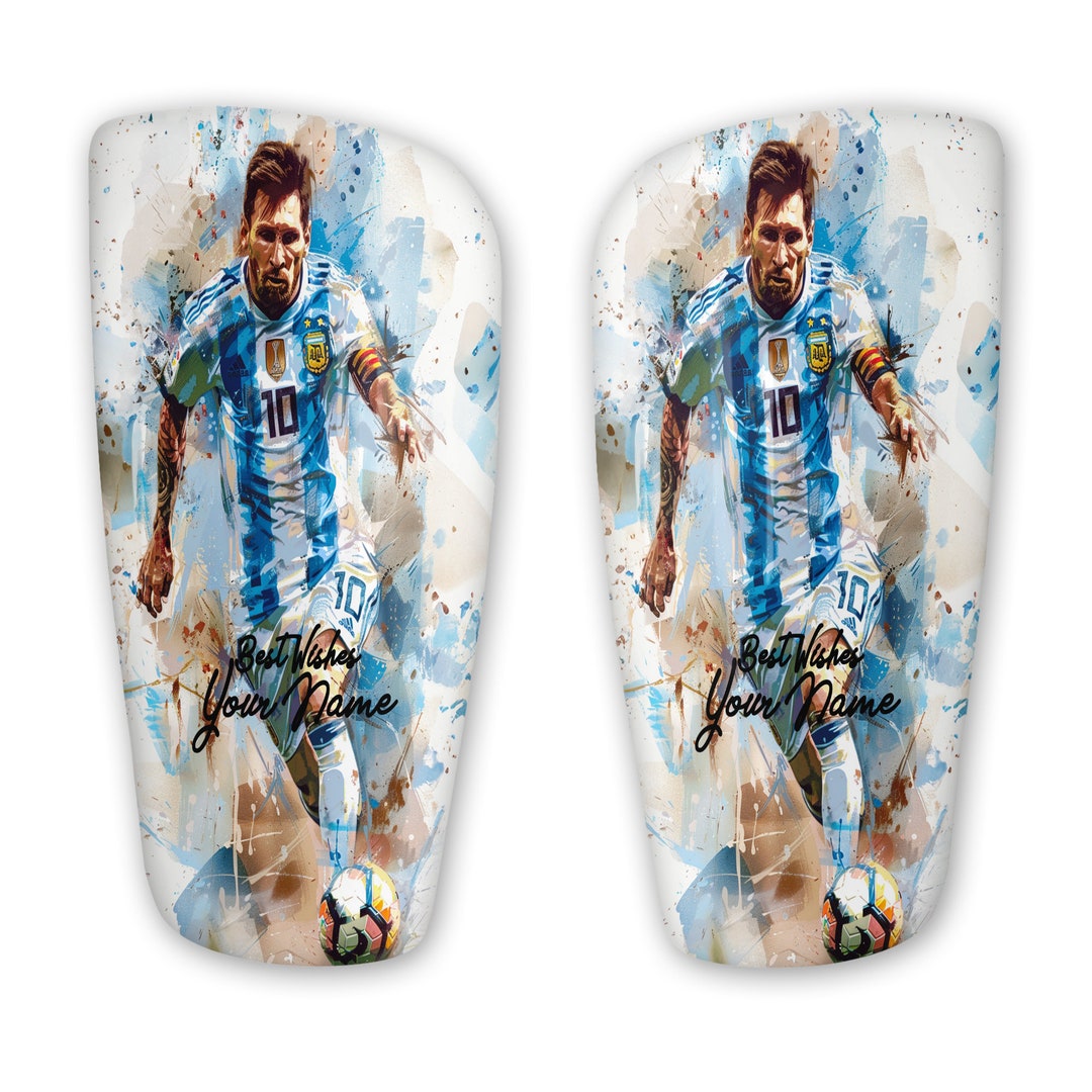 Lionel Messi Featured Shin Pads Customised With Your Name, Personalised ...