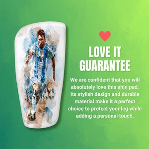 Lionel Messi Featured Shin Pads Customised With Your Name, Personalised ...