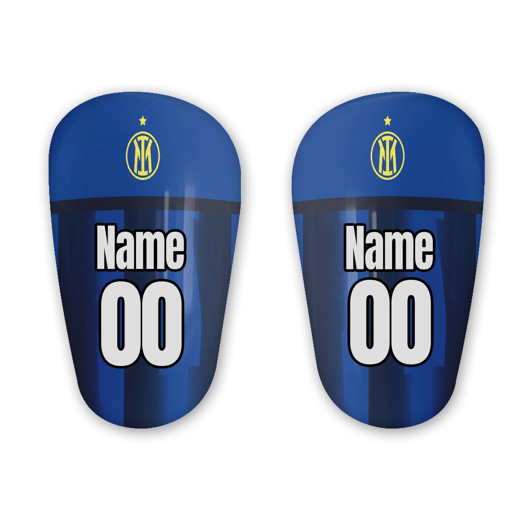 Personalised Mini Shin Pad, Inter Milan European Football Club, Milano ...