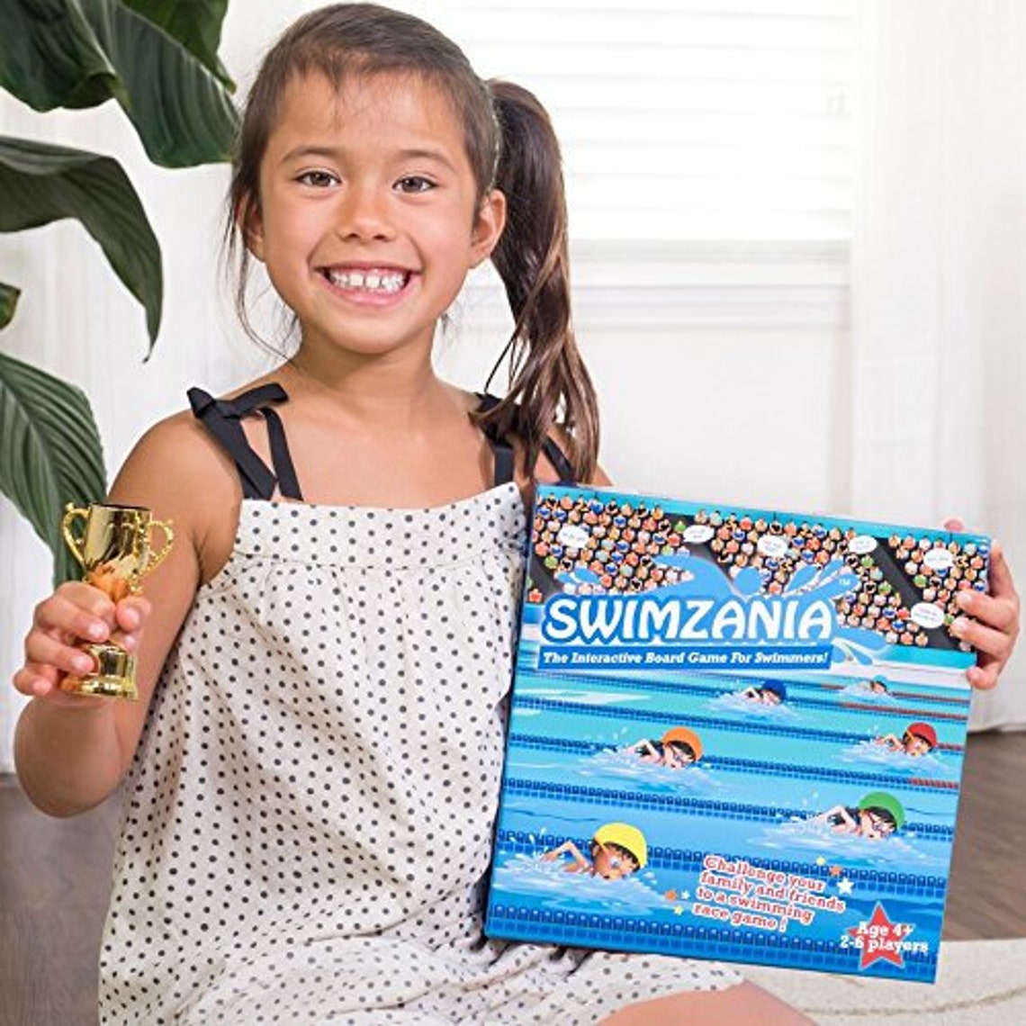 Swimzania Board Game – Interactive Swimming Race Game for Kids Ages 4 ...