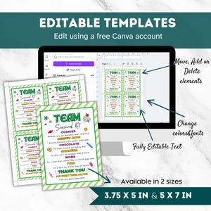 Editable Team Survival Kit Tag Office Gift Team Building Kit Funny Gift ...