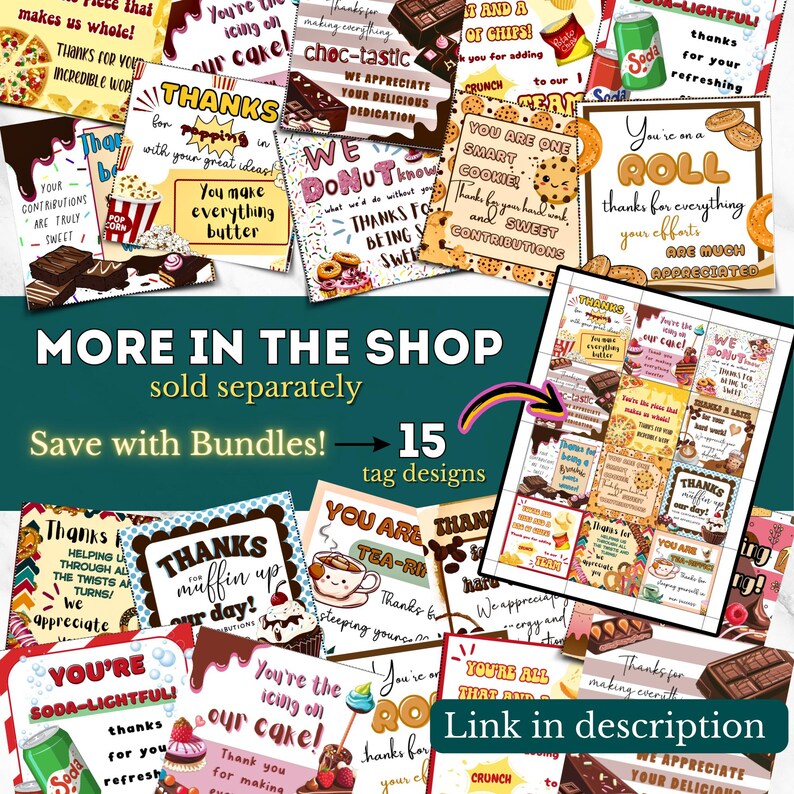 Tea Gift Tag You Are Tea-riffic Teacher Appreciation Gift Tag Iced Tea ...