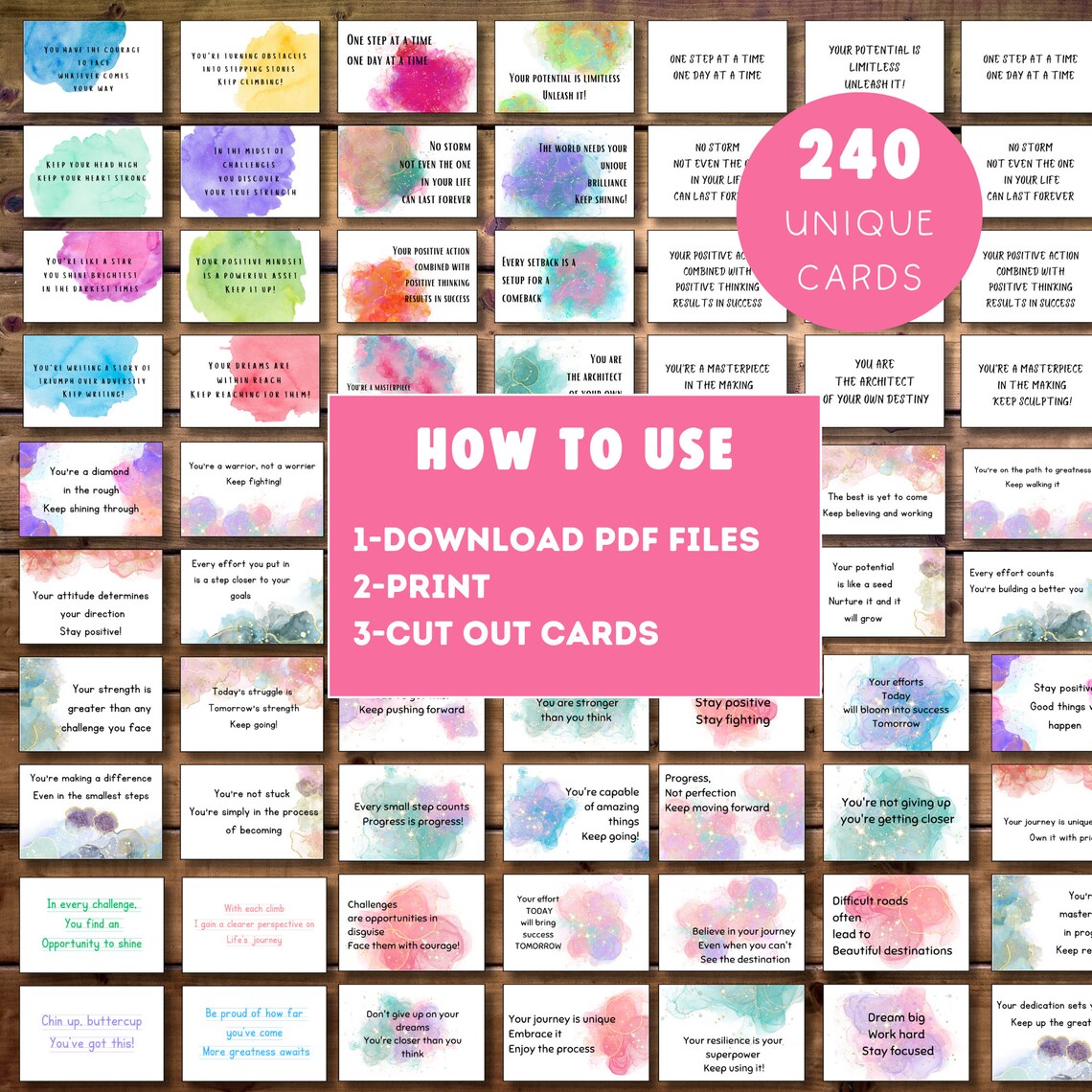 Printable Positive Affirmation Cards Teacher Appreciation Gift ...