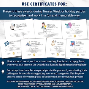 Funny Nurse Appreciation Award Certificates Happy Nurse Week ...