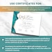 Years of Service Award Certificate Retirement Award Corporate Gift Work ...