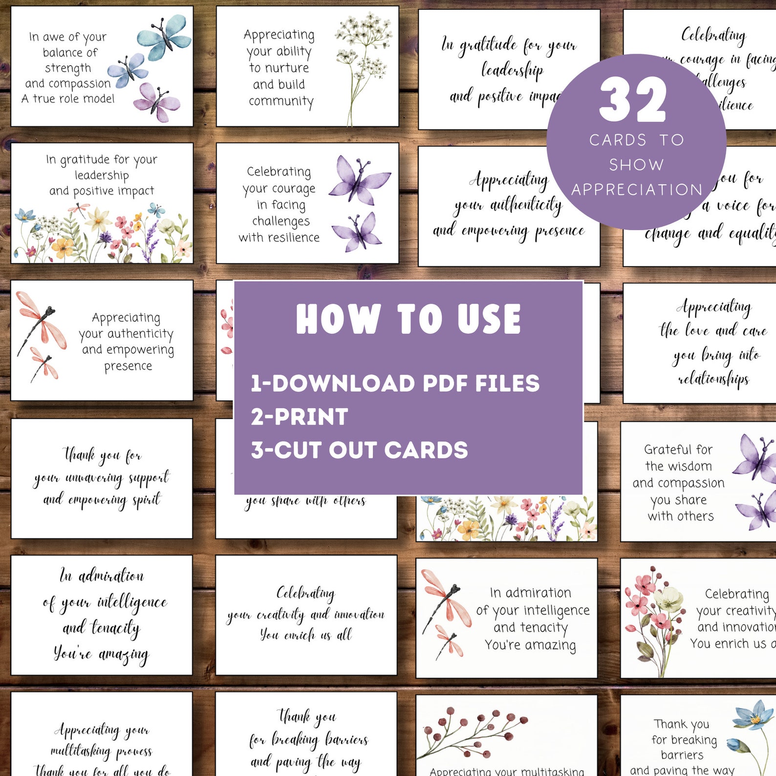 Mothers Day Affirmation Cards for Mom Printable Mother's Day Gift Mom ...