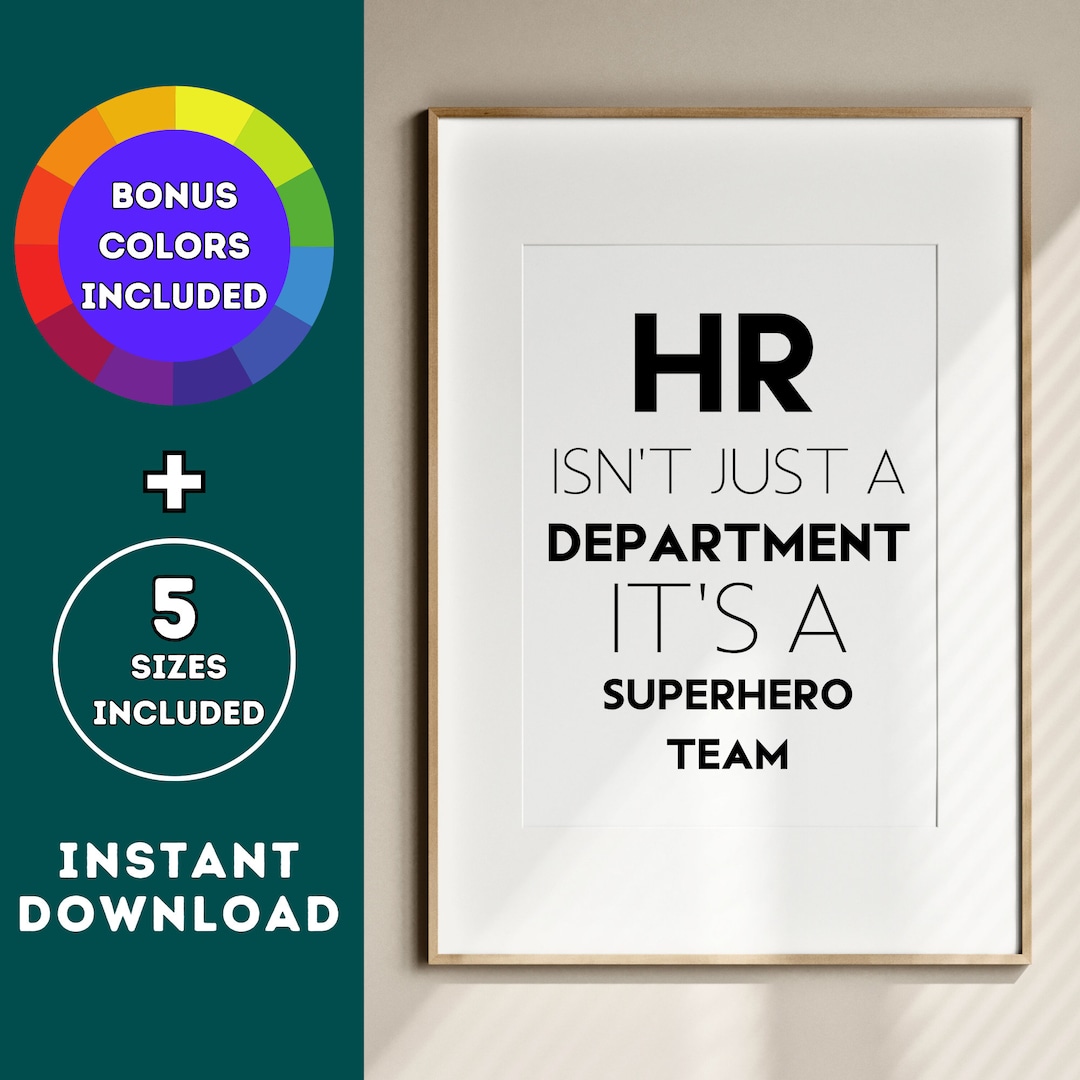 HR Office Decor for Team Office Decor for Women Motivation Wall Art ...