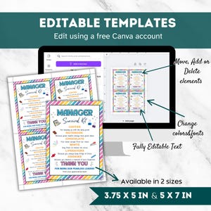 Manager Survival Kit Tag Boss Day Appreciation Gift Work Emergency Kit ...