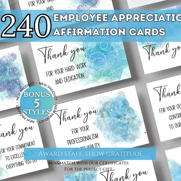 Small Employee Appreciation Cards - Etsy