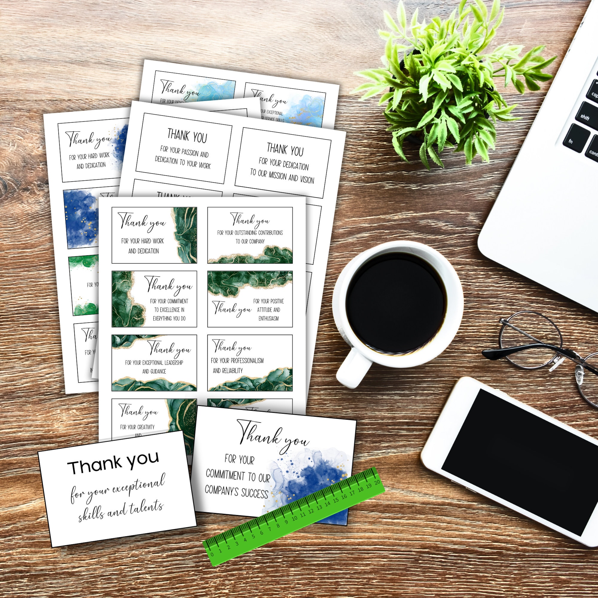 Employee Appreciation Cards Printable Tag Thank You Employee ...