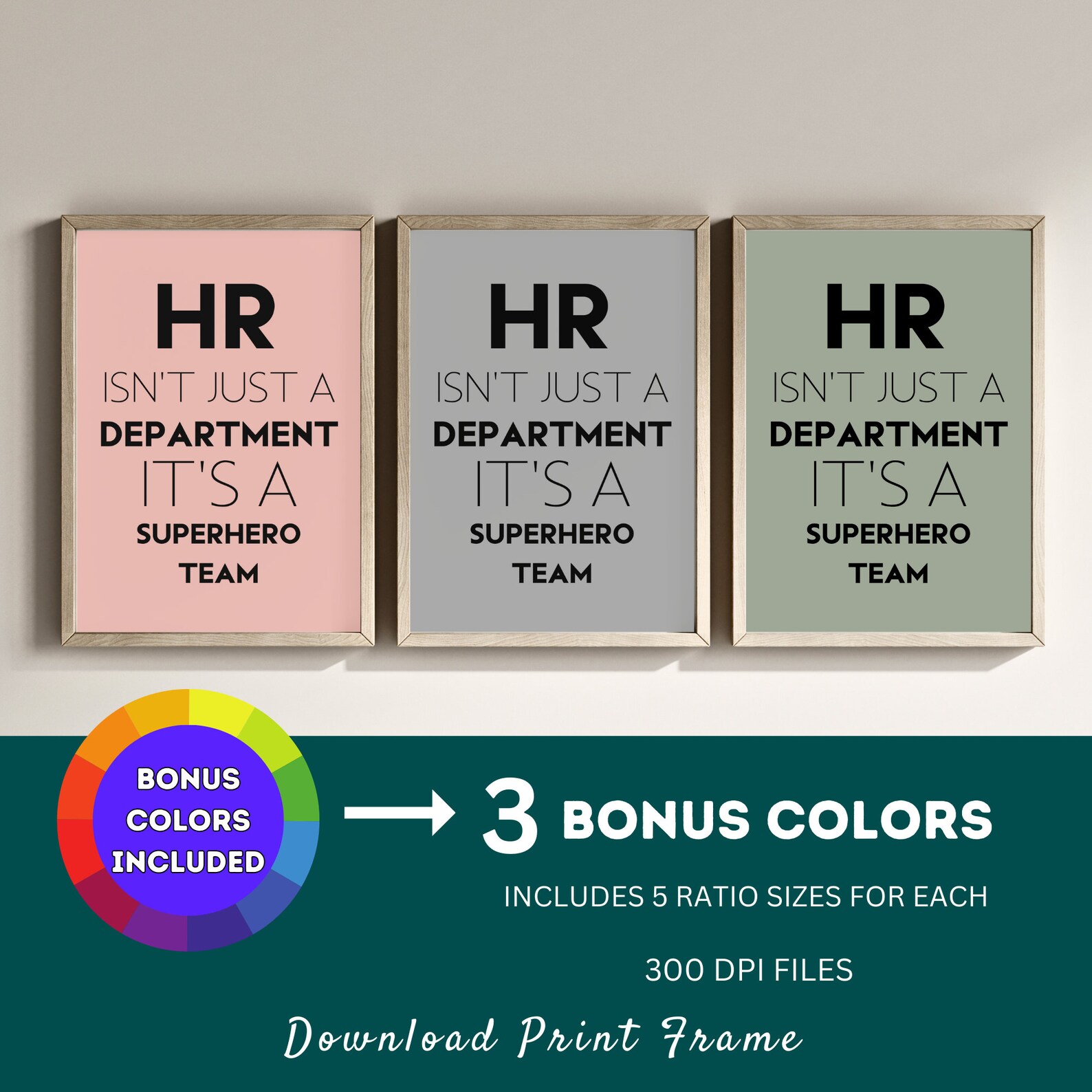 HR Office Decor for Team Office Decor for Women Motivation Wall Art ...