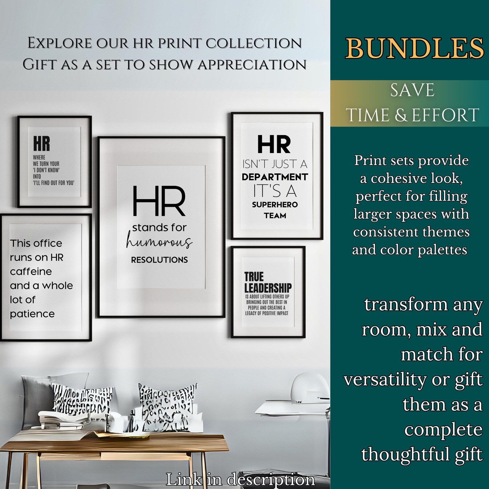 HR Office Decor for Team Office Decor for Women Motivation Wall Art ...
