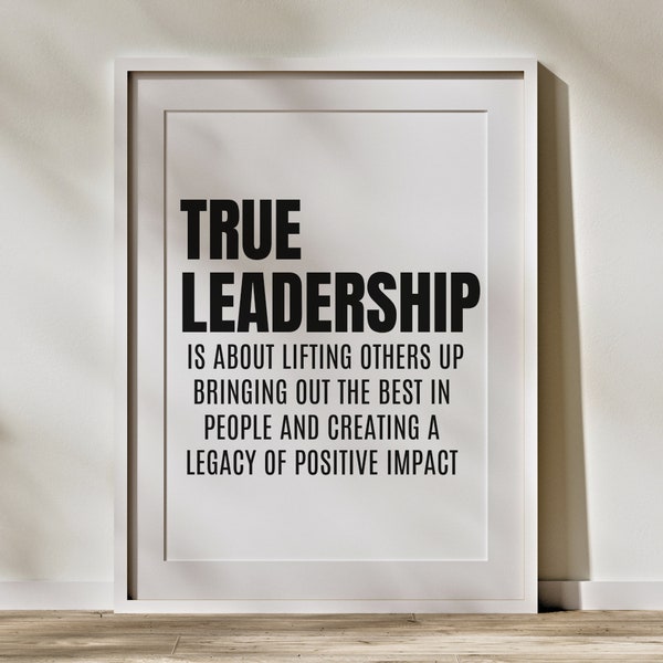 Leadership Quotes - Etsy