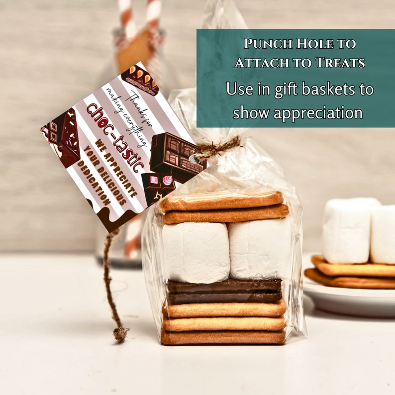 Employee Appreciation Treat Tags: Thank You Gift Bundle (digital ...