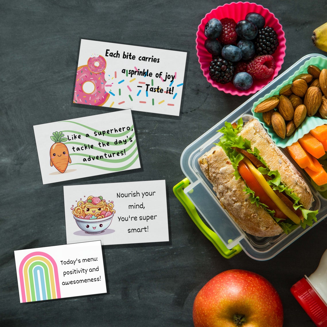Lunchbox Notes for Kids Printable Bundle Lunch Box Notes of ...