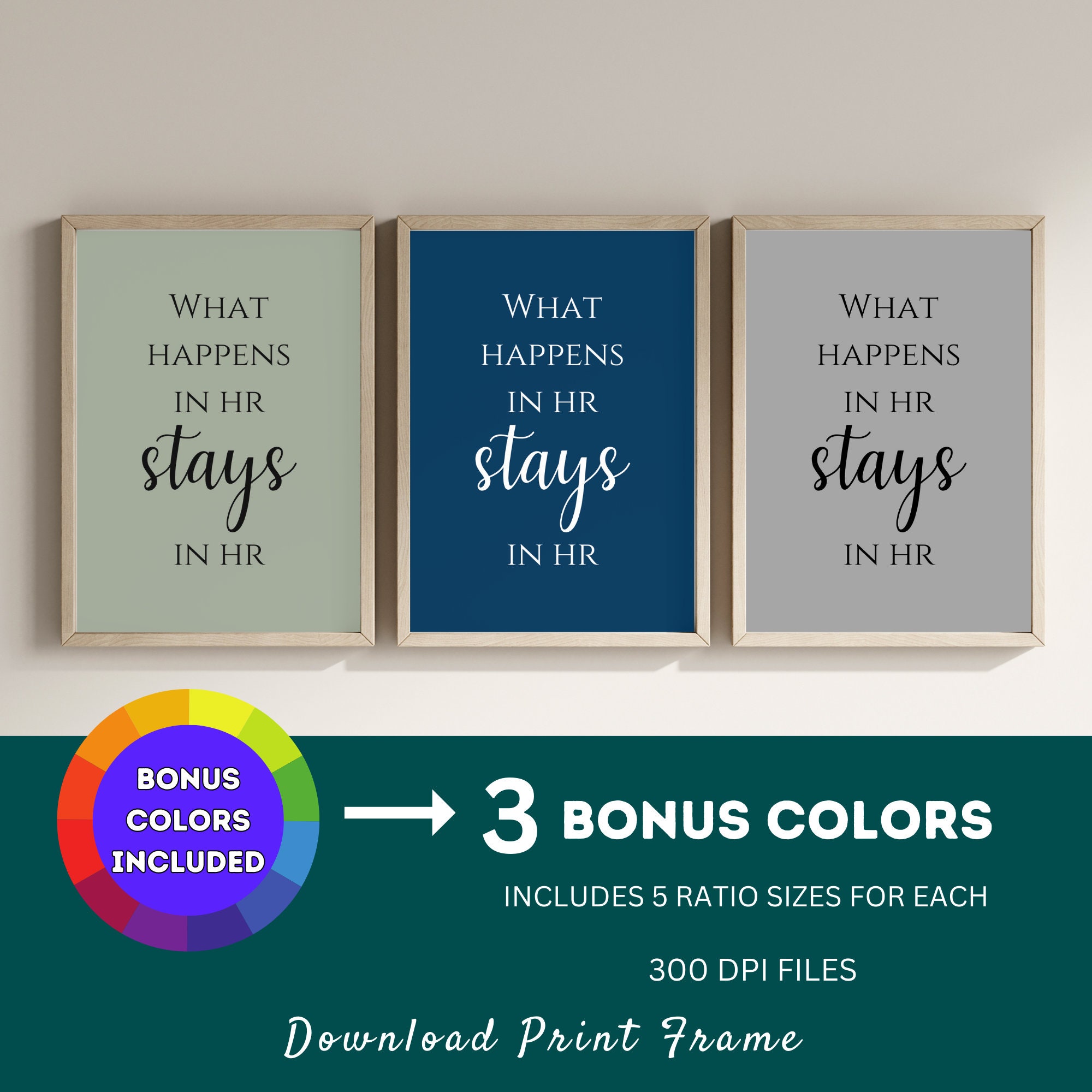 HR Office Decor Funny Hr Quotes Print Hr Posters Office Sign HR Manager ...