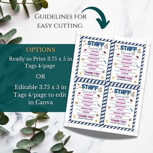 Funny Staff Survival Kit Tag Staff Appreciation Candy Tags Coworker ...