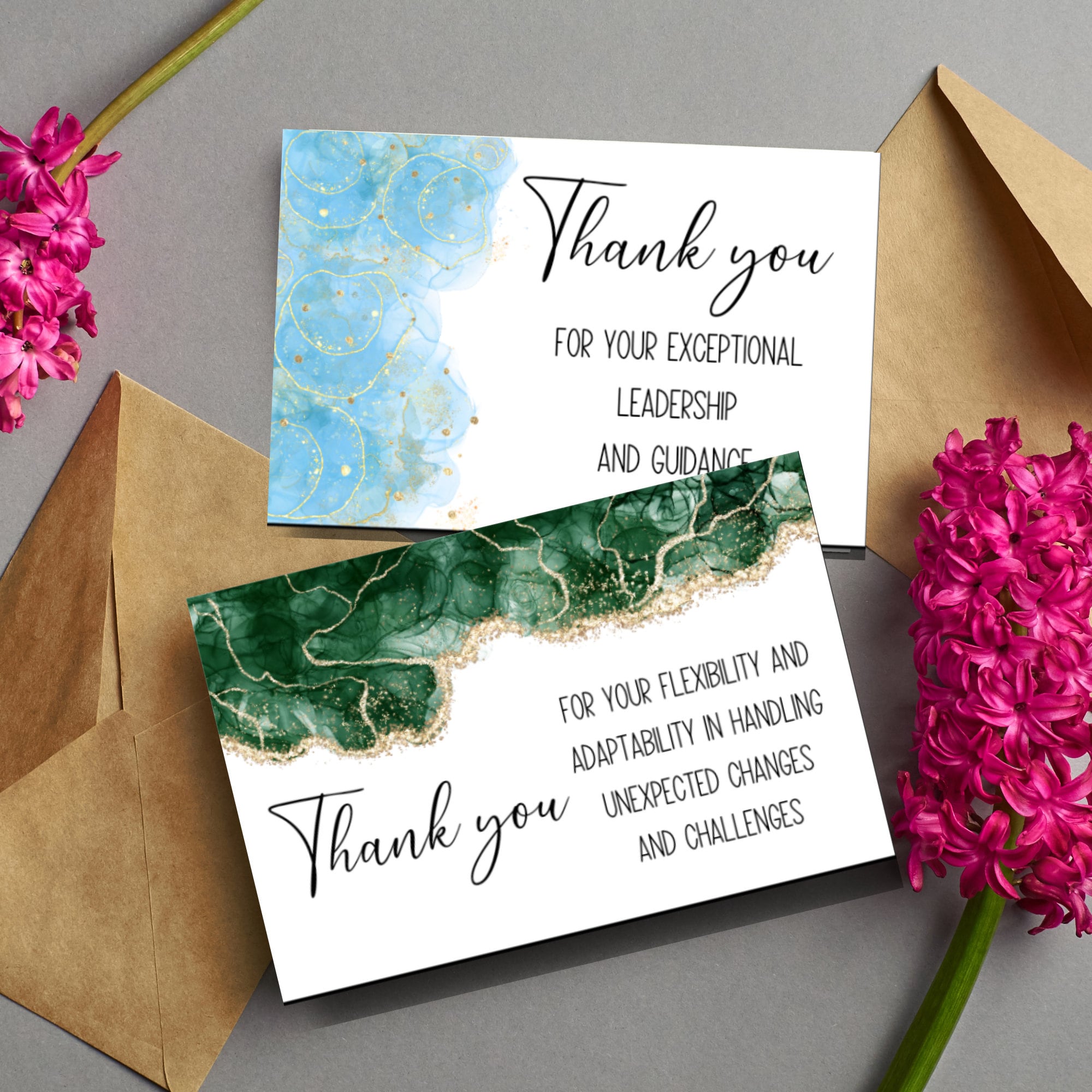 Employee Appreciation Cards: Printable Thank You Notes (digital ...