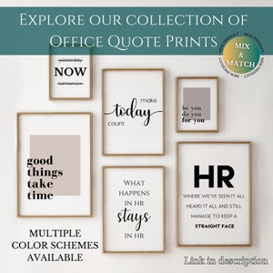 HR Sign Hr Manager Poster Bundle Gift HR Humor Office Decor Funny Human ...