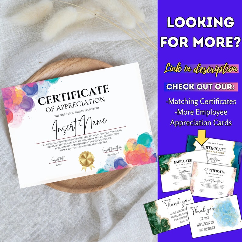 Employee Recognition Cards Team Appreciation Cards Teacher Appreciation ...