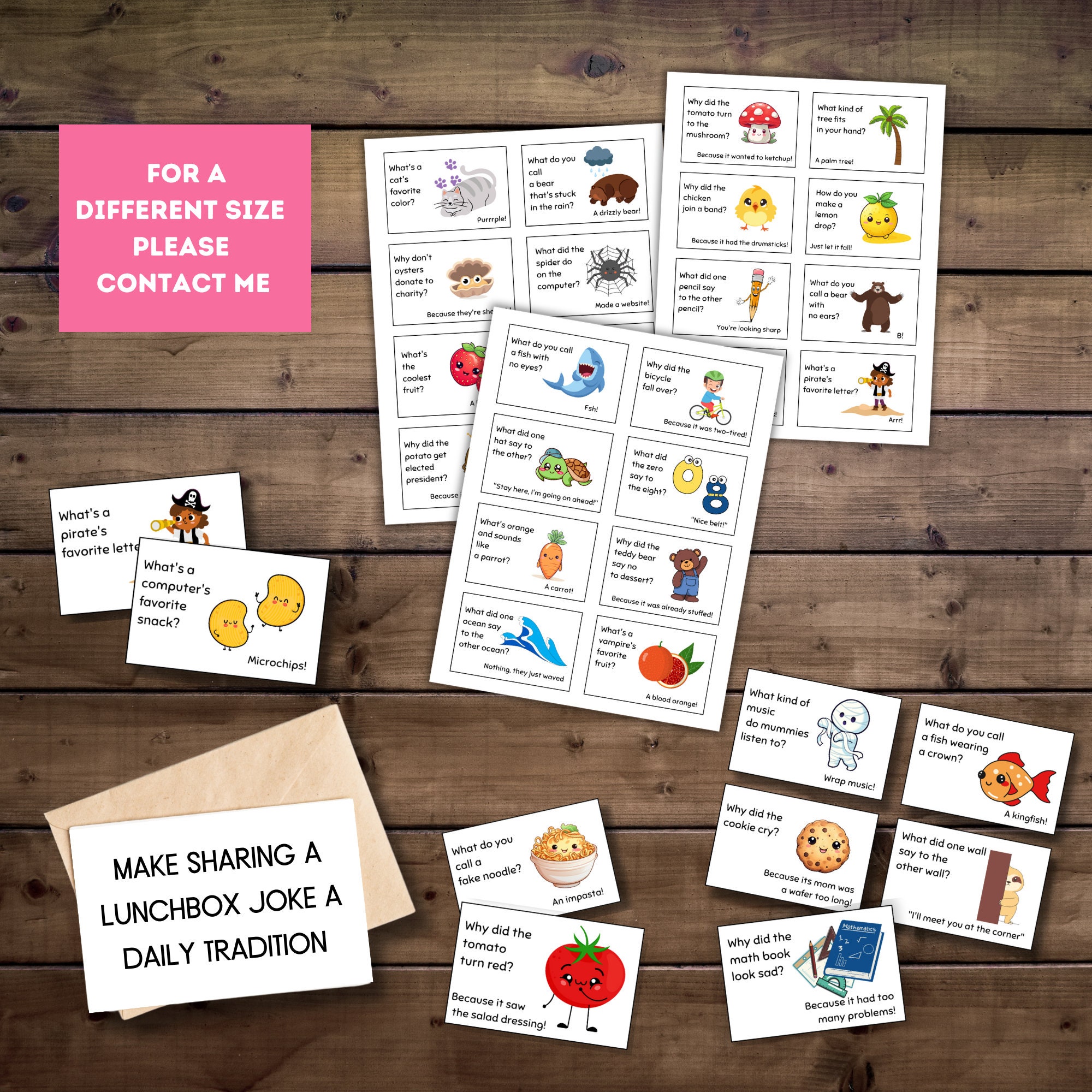 Lunchbox Jokes Printable Lunch Box Notes of Encouragement for Kids ...