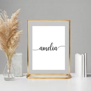 Custom Name Print Personalized Name Print Nursery Name Poster ...
