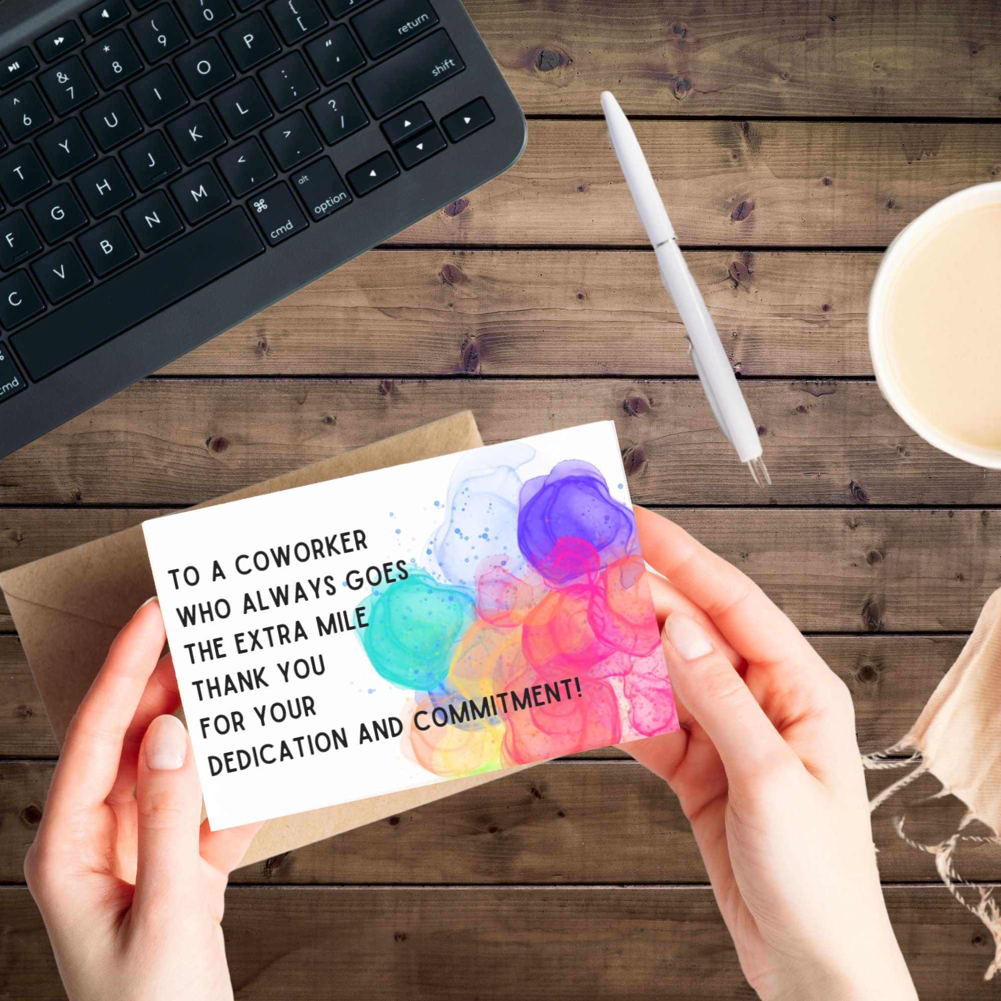 Employee Appreciation Cards Printable Coworker Gift Card Employee ...