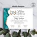 Years of Service Award Certificate Retirement Award Corporate Gift Work ...